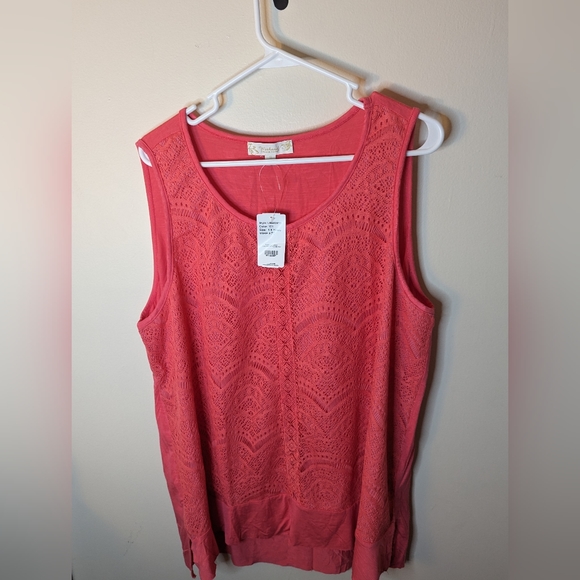 Suzanne Betro | Tops | Weekend By Suzanne Betro Coral Tank Top | Poshmark